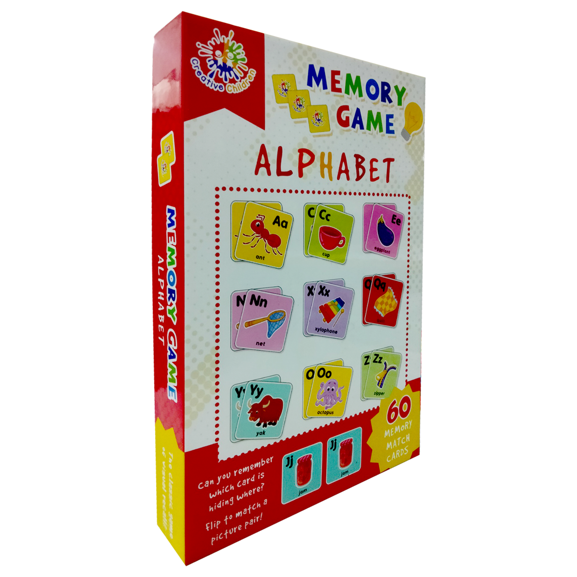 Learning is Fun. CREATIVE CHILDREN MEMORY GAME-ALPHABET