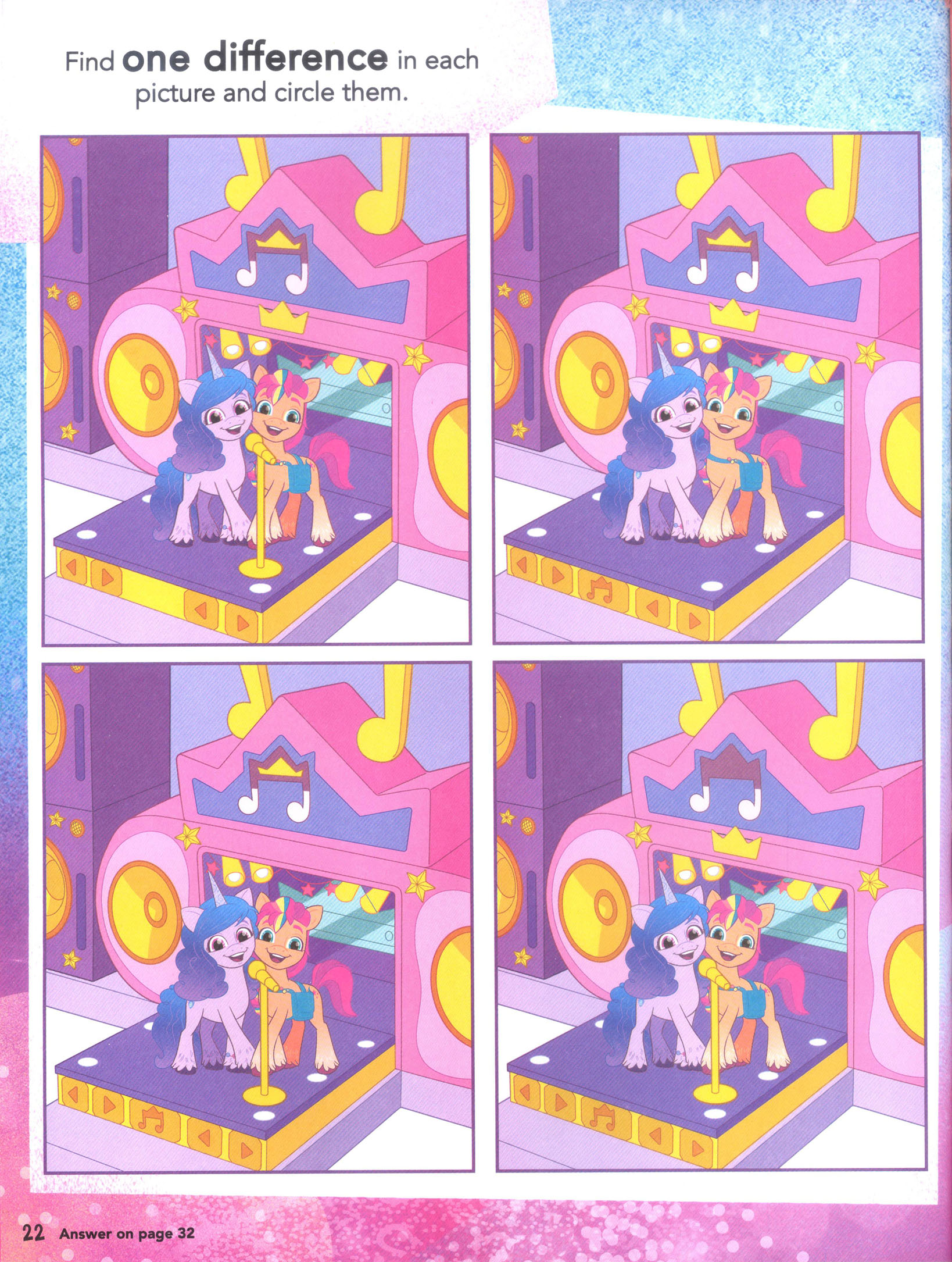 Learning is Fun. MY LITTLE PONY SPOT THE DIFFERENCE